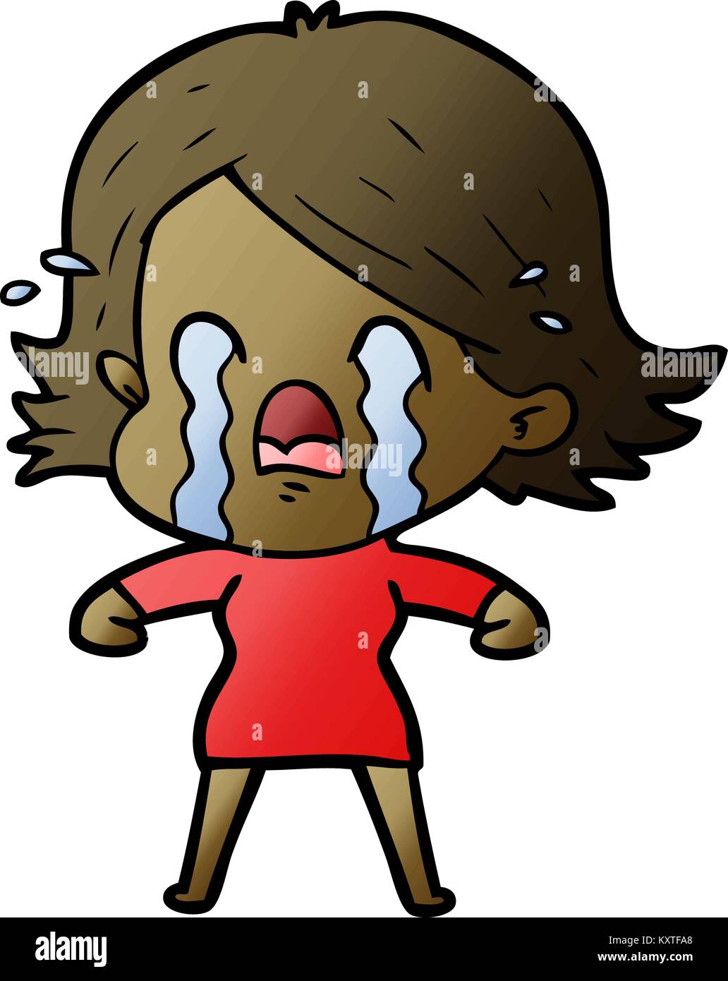 cartoon woman crying Stock Vector Image & Art - Alamy