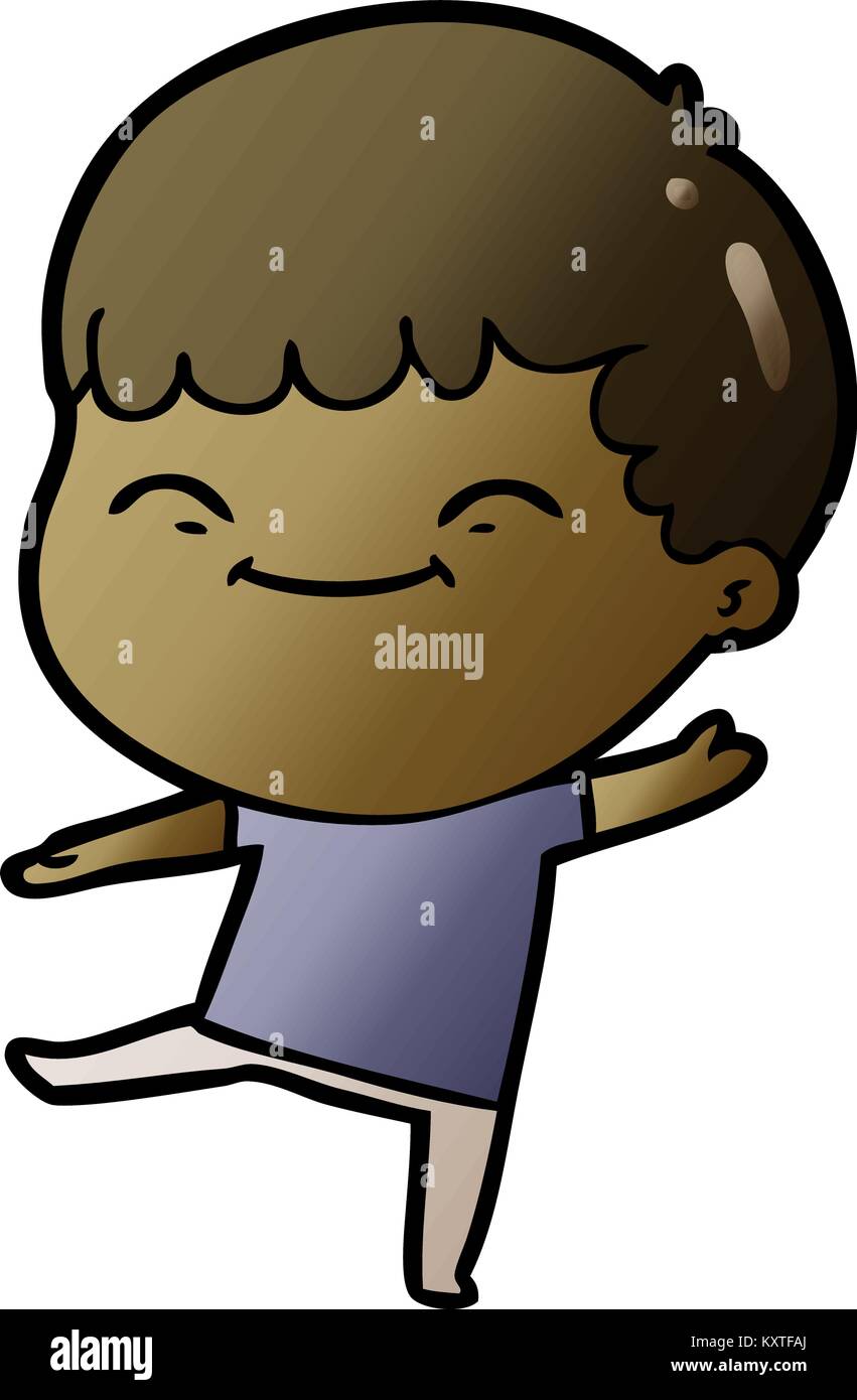 cartoon happy boy Stock Vector Image & Art - Alamy