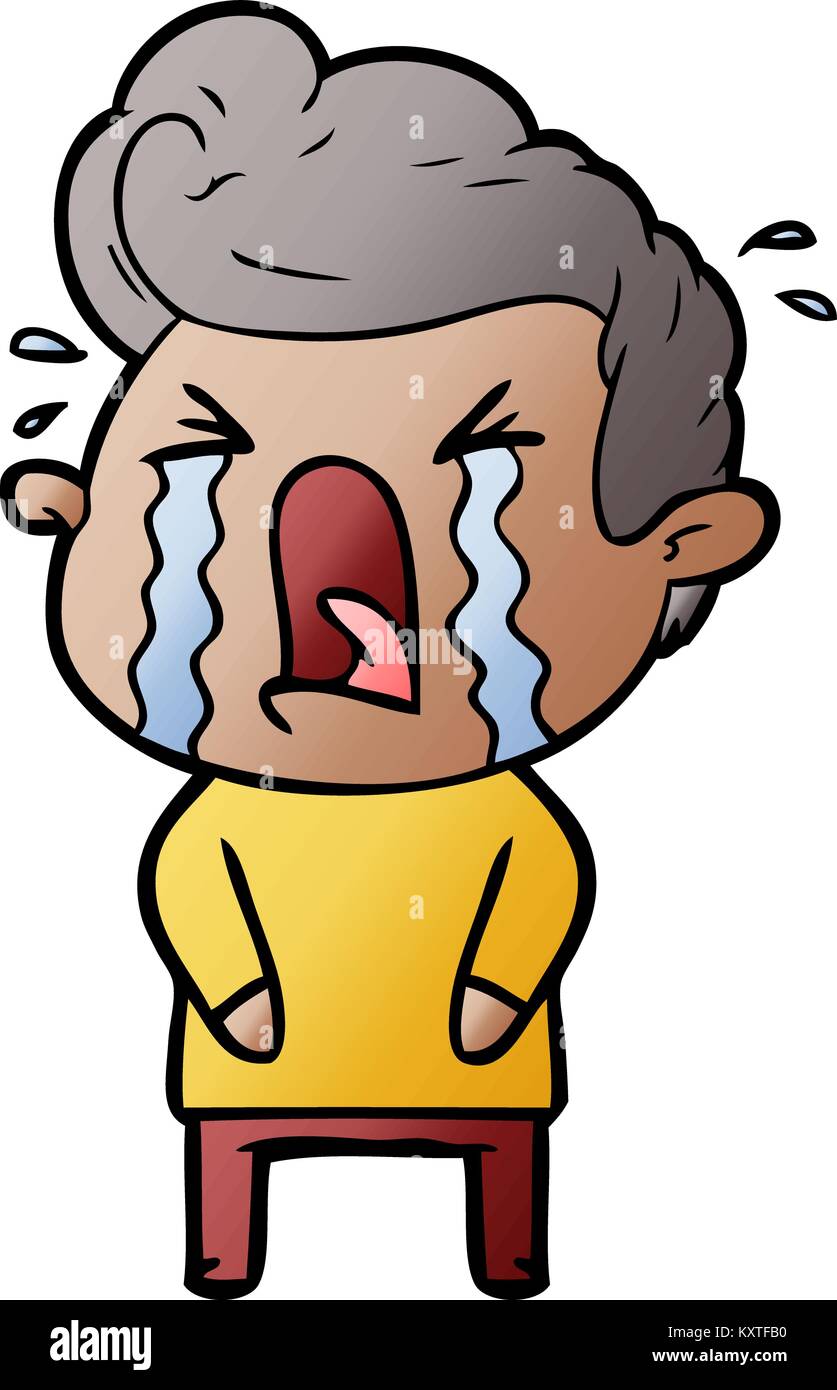cartoon crying man Stock Vector Image & Art - Alamy