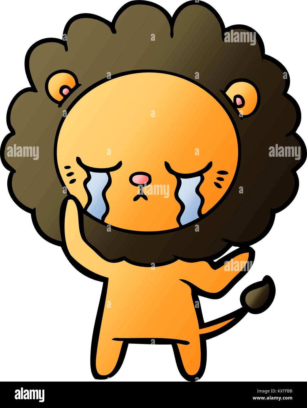 crying cartoon lion Stock Vector Image & Art - Alamy