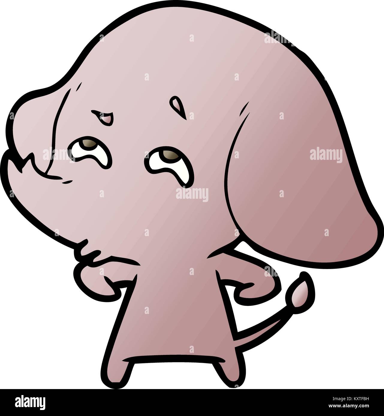 cartoon elephant remembering Stock Vector Image & Art - Alamy