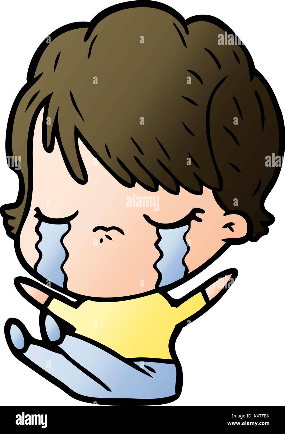 cartoon woman crying Stock Vector Image & Art - Alamy