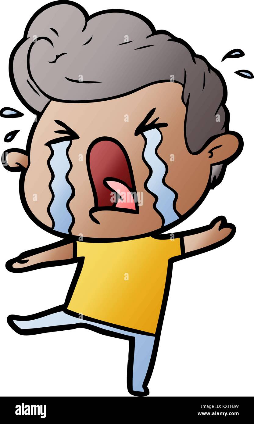 cartoon crying man Stock Vector Image & Art - Alamy