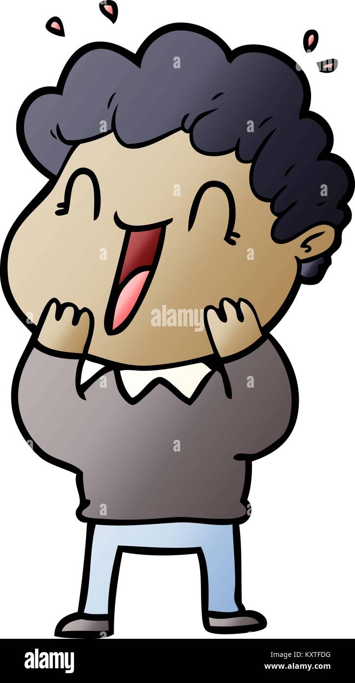 cartoon happy man Stock Vector Image & Art - Alamy