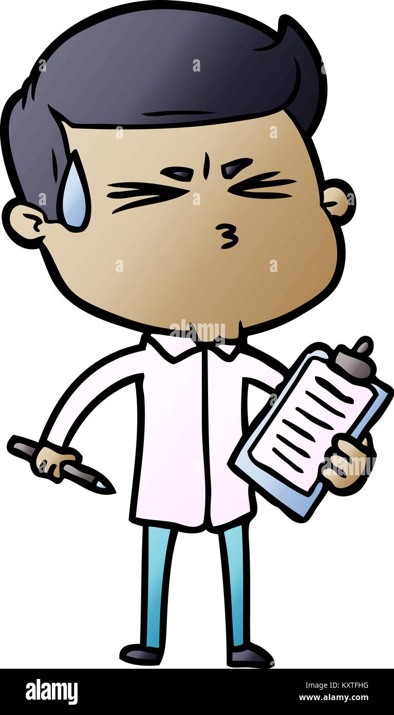 cartoon man sweating Stock Vector Image & Art - Alamy