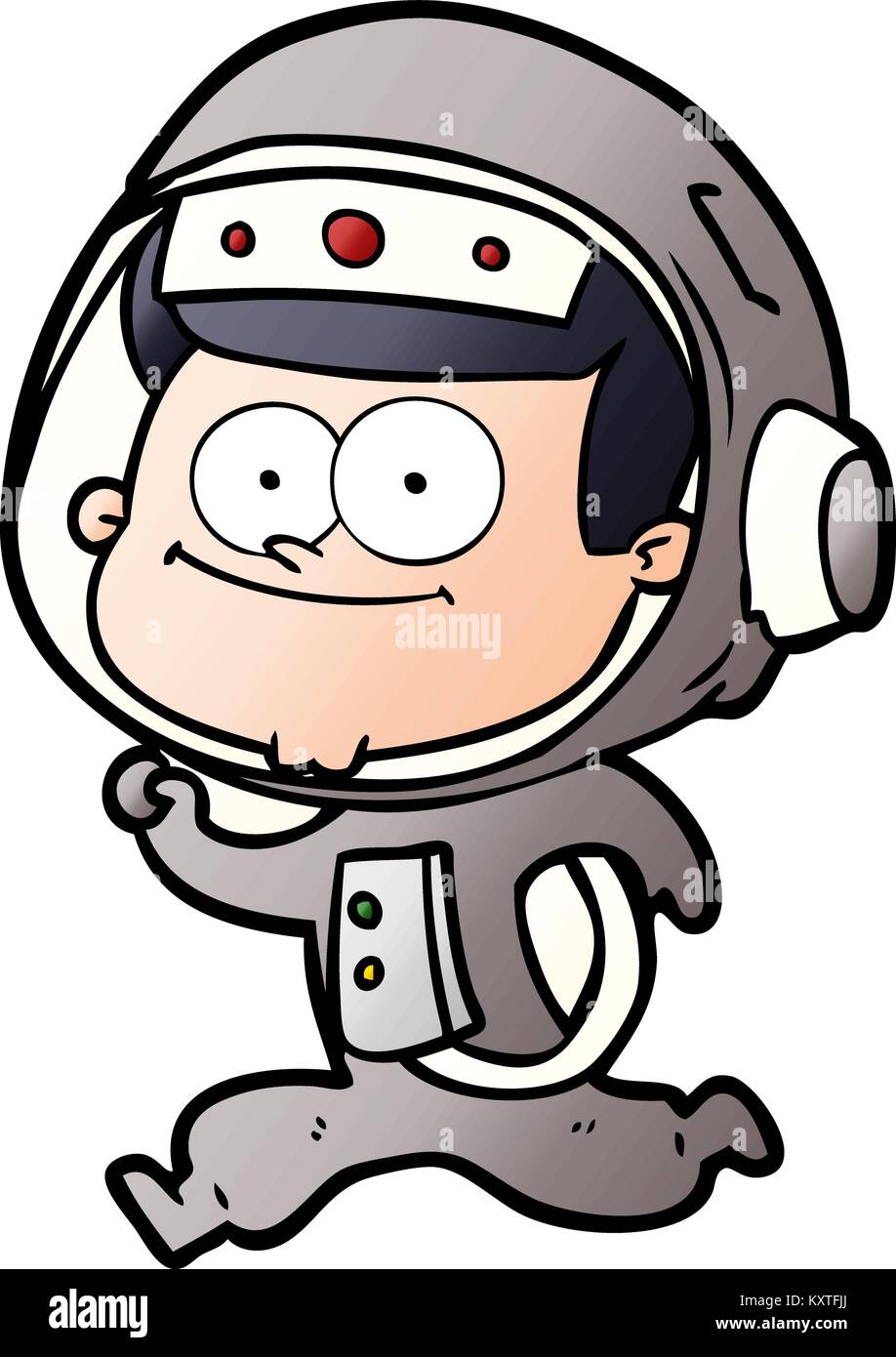 happy astronaut cartoon Stock Vector Image & Art - Alamy