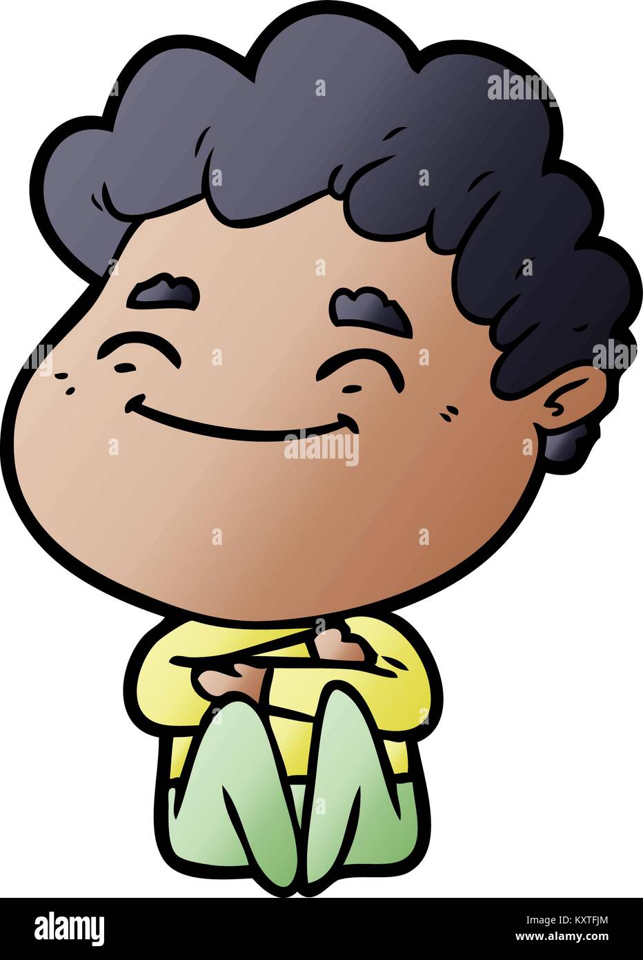 cartoon friendly man Stock Vector Image & Art - Alamy