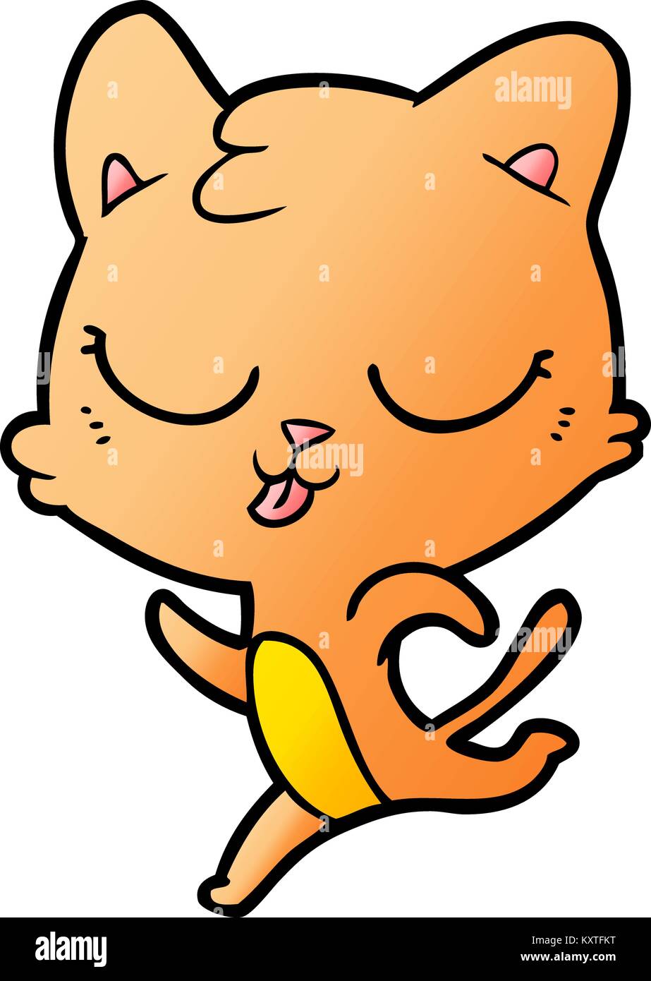 cartoon cat running Stock Vector Image & Art - Alamy