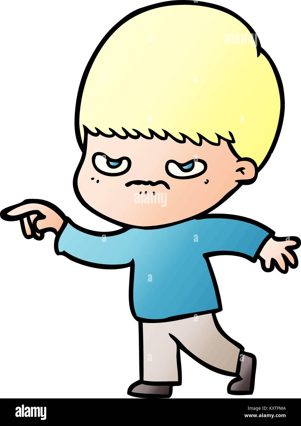Angry Boy Clip Art