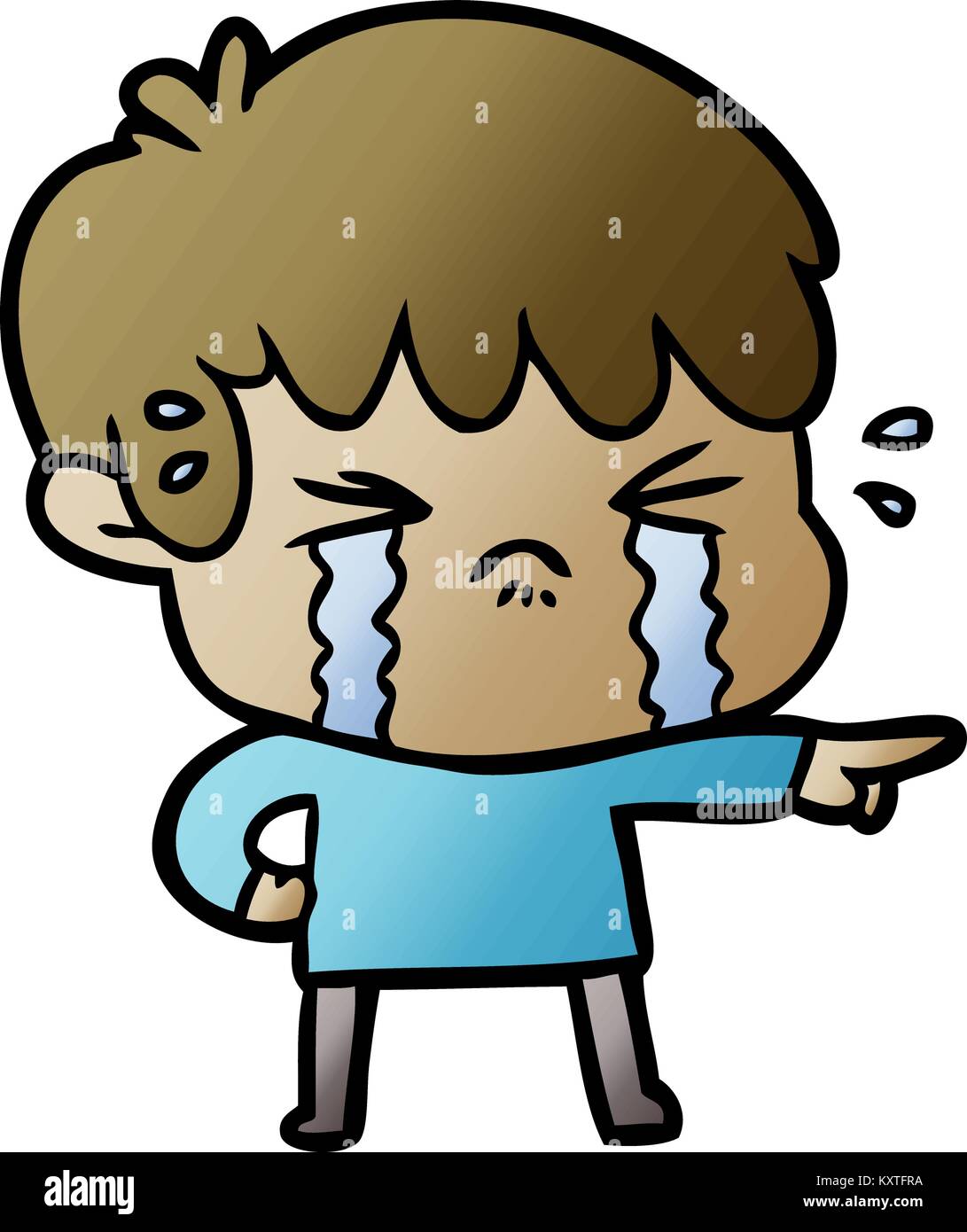 cartoon boy crying Stock Vector Image & Art - Alamy