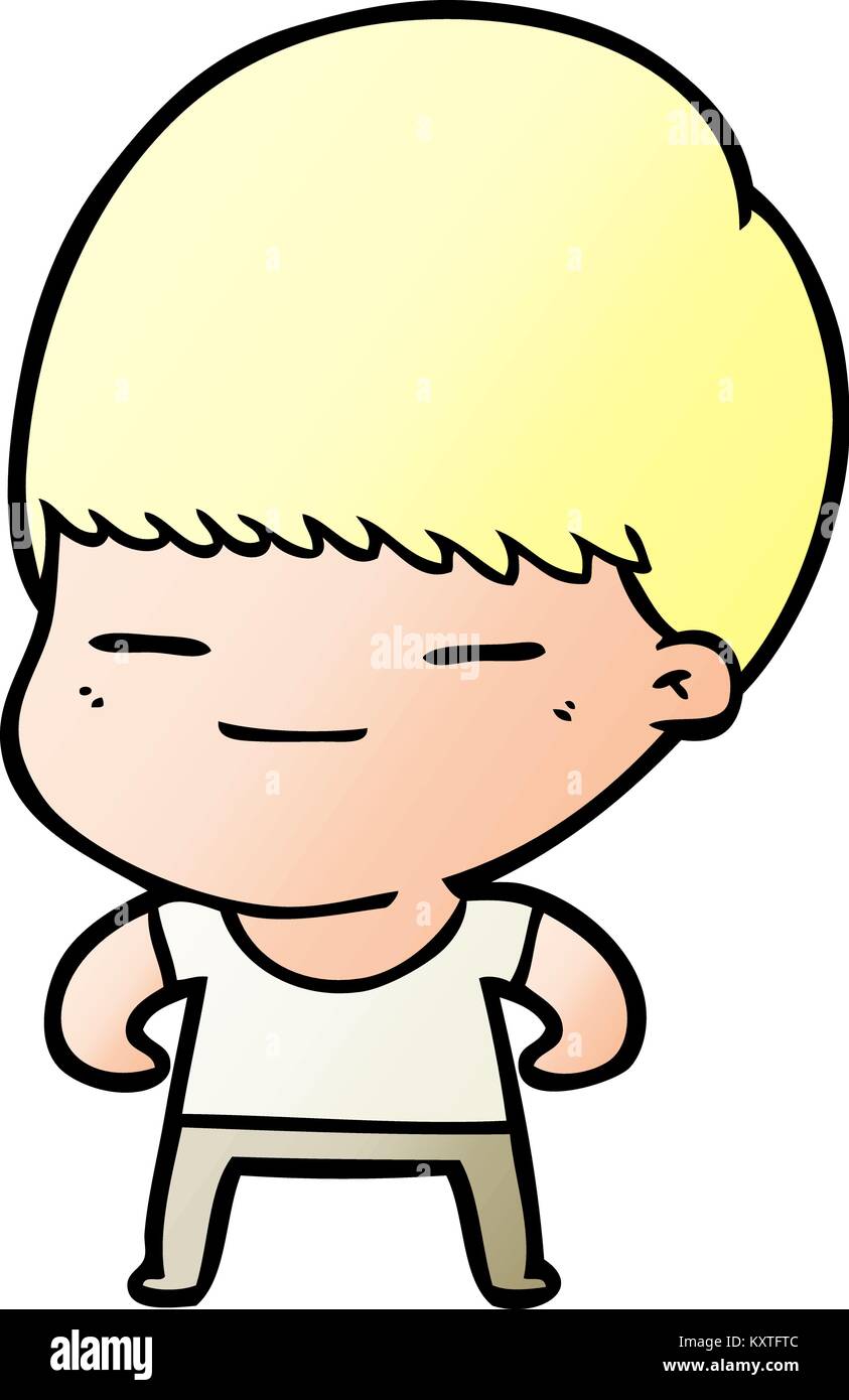 cartoon smug boy Stock Vector Image & Art - Alamy