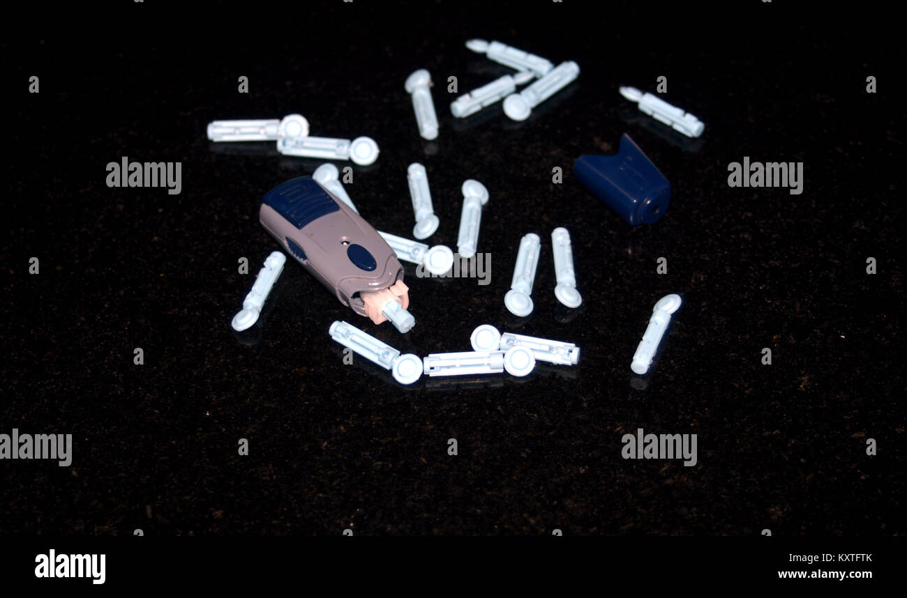 Lancing Device with Lancets Stock Photo - Alamy