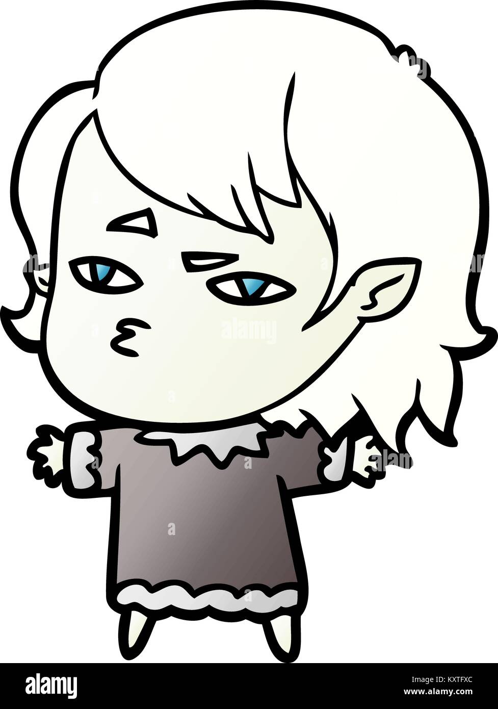 cartoon vampire girl Stock Vector Image & Art - Alamy