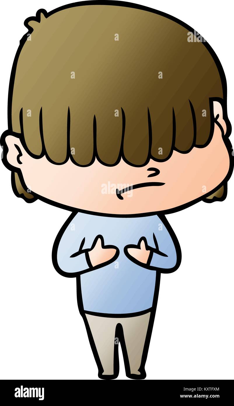 cartoon boy with untidy hair Stock Vector Image & Art - Alamy