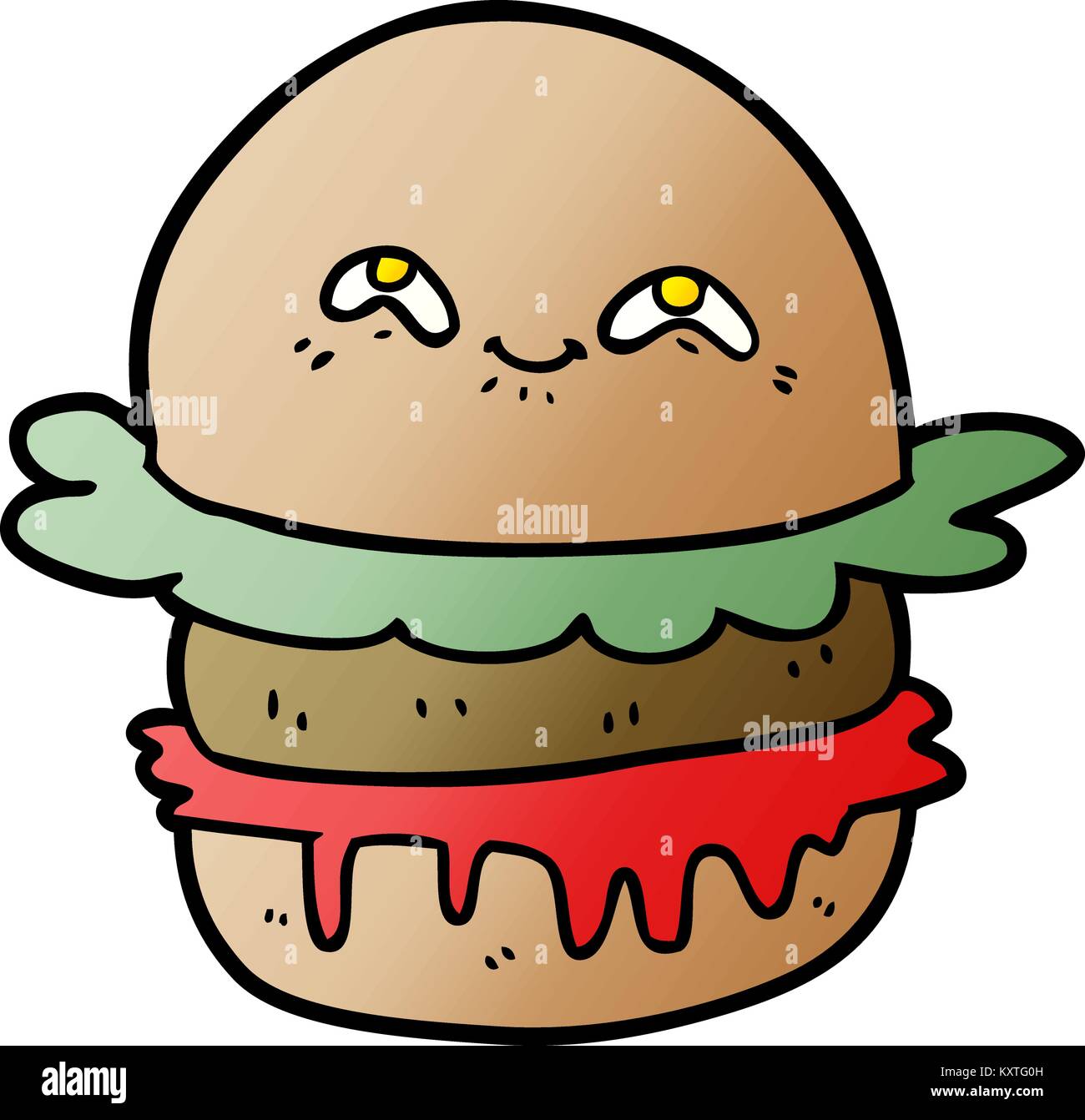 cartoon fast food burger Stock Vector Image & Art - Alamy