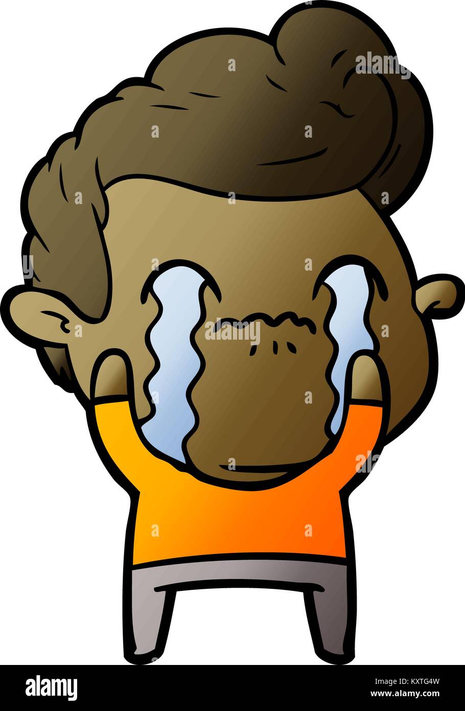 cartoon man crying Stock Vector Image & Art - Alamy
