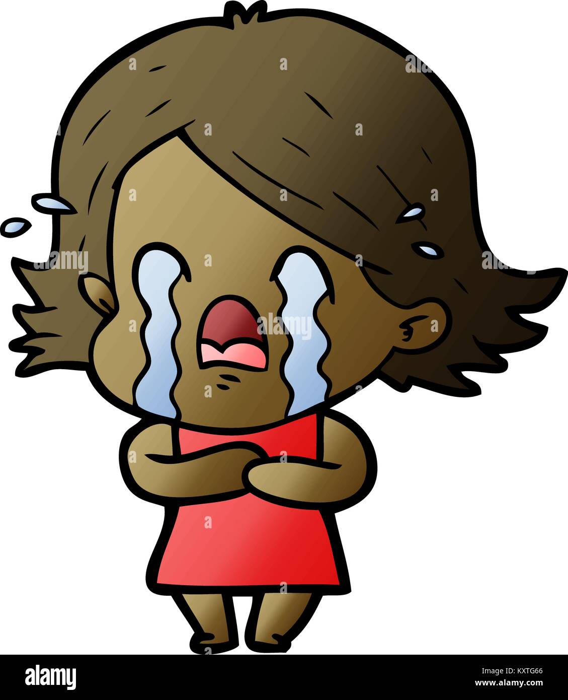 cartoon woman crying Stock Vector Image & Art - Alamy