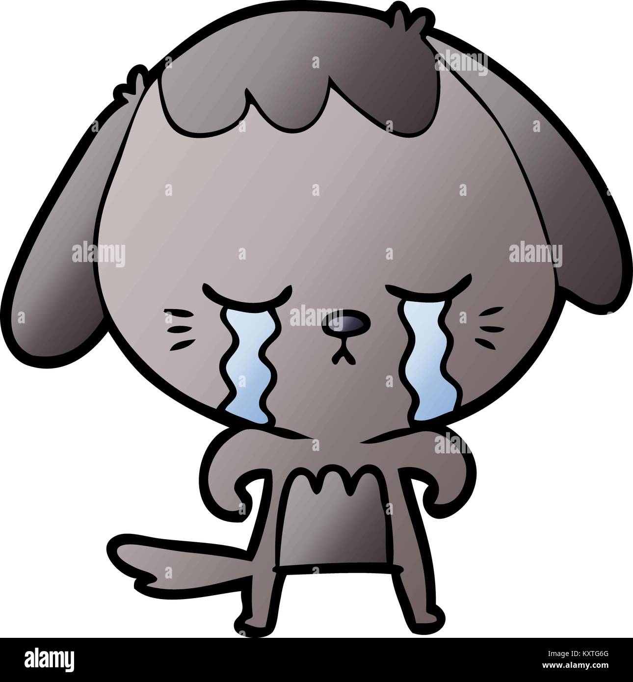 cartoon crying dog Stock Vector Image & Art - Alamy