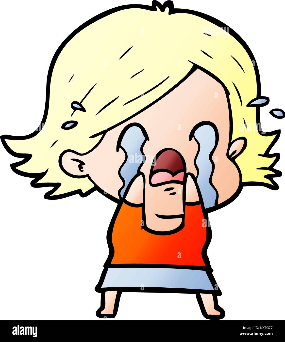 cartoon woman crying Stock Vector Image & Art - Alamy