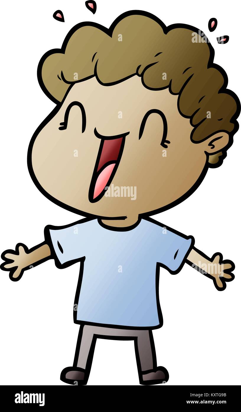 cartoon happy man Stock Vector Image & Art - Alamy