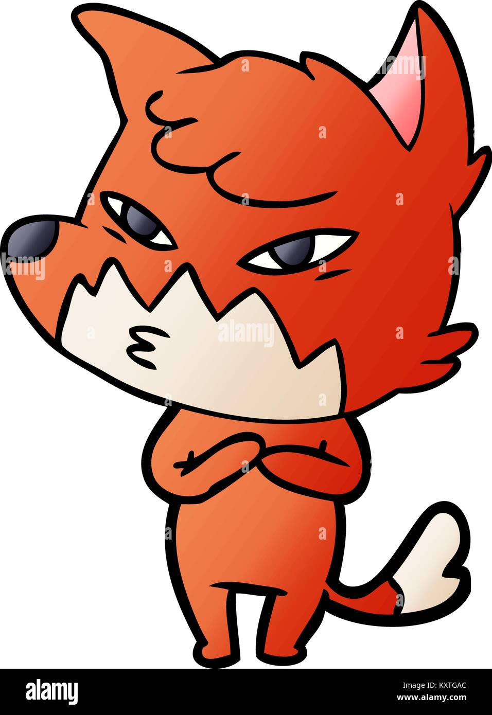 clever cartoon fox Stock Vector Image & Art - Alamy