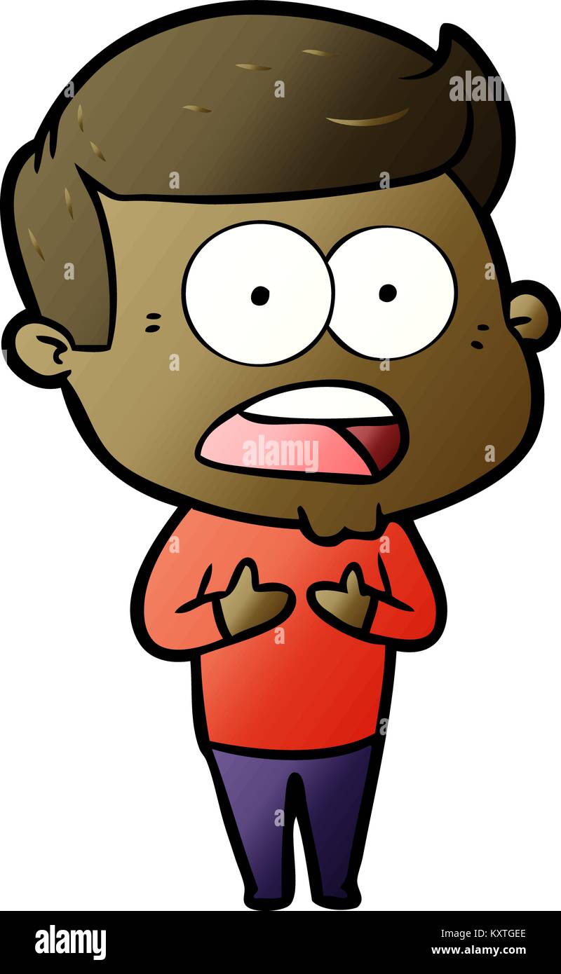 cartoon shocked man Stock Vector Image & Art - Alamy