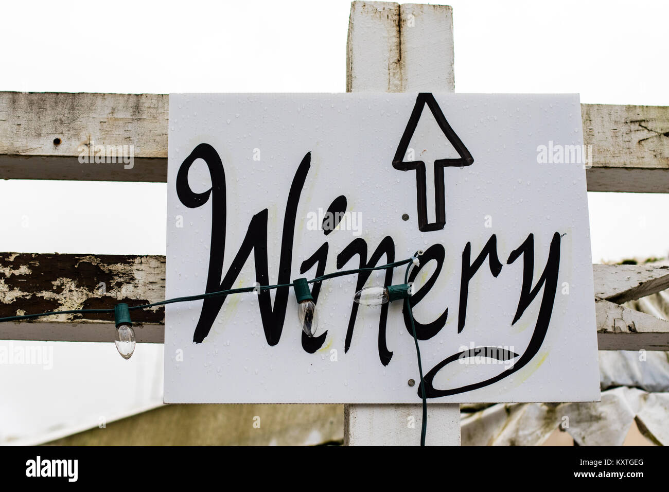 Champagne sign vineyard hi-res stock photography and images - Alamy