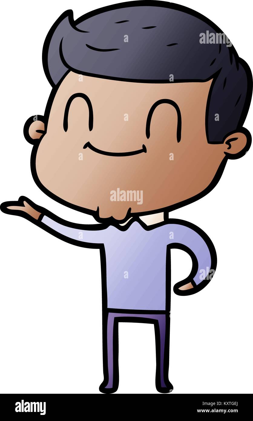 cartoon friendly man Stock Vector Image & Art - Alamy