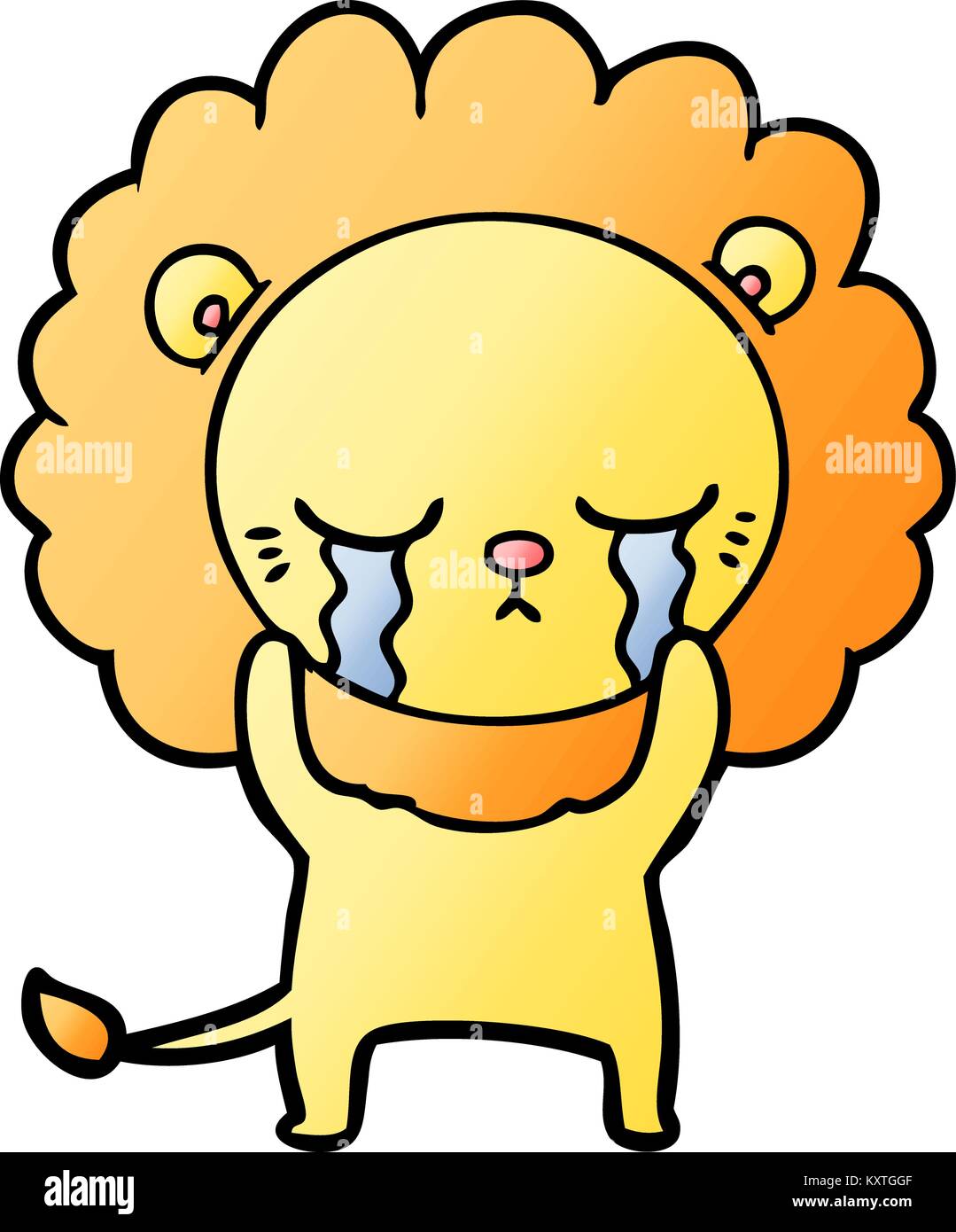 crying cartoon lion Stock Vector Image & Art - Alamy