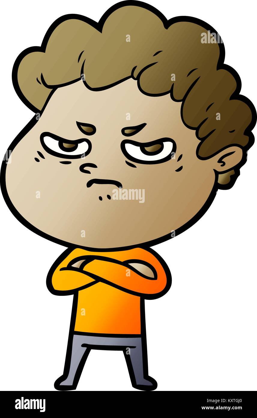 cartoon angry man Stock Vector Image & Art - Alamy