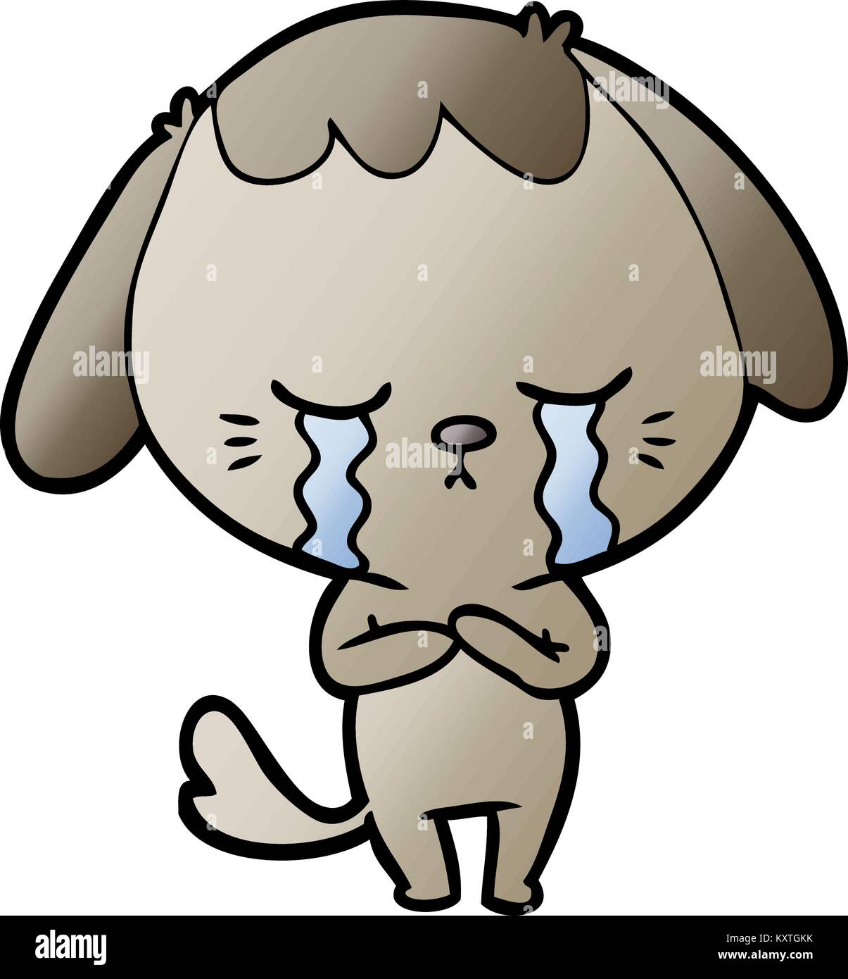 cartoon crying dog Stock Vector Image & Art - Alamy