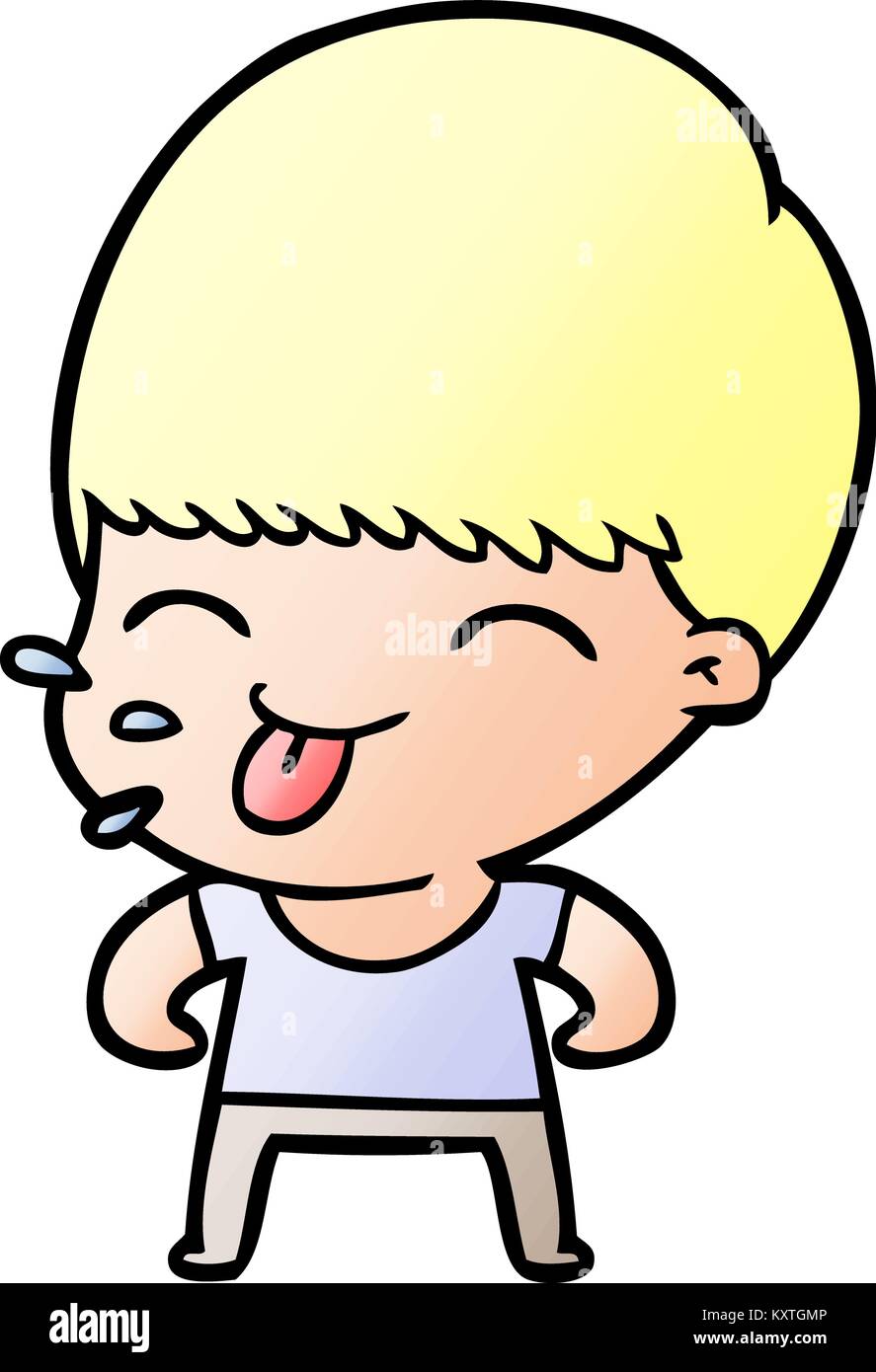funny cartoon boy Stock Vector Image & Art - Alamy