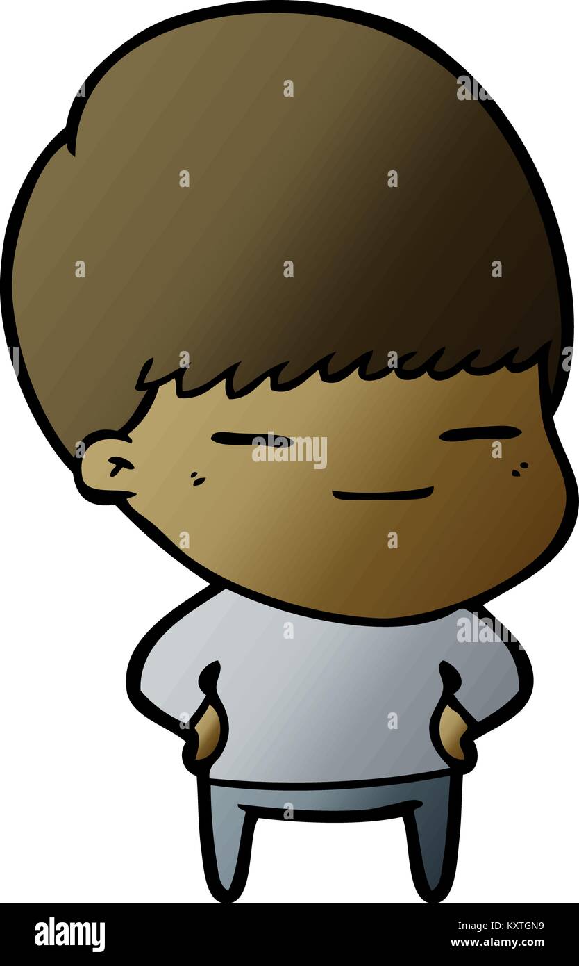 cartoon smug boy Stock Vector Image & Art - Alamy