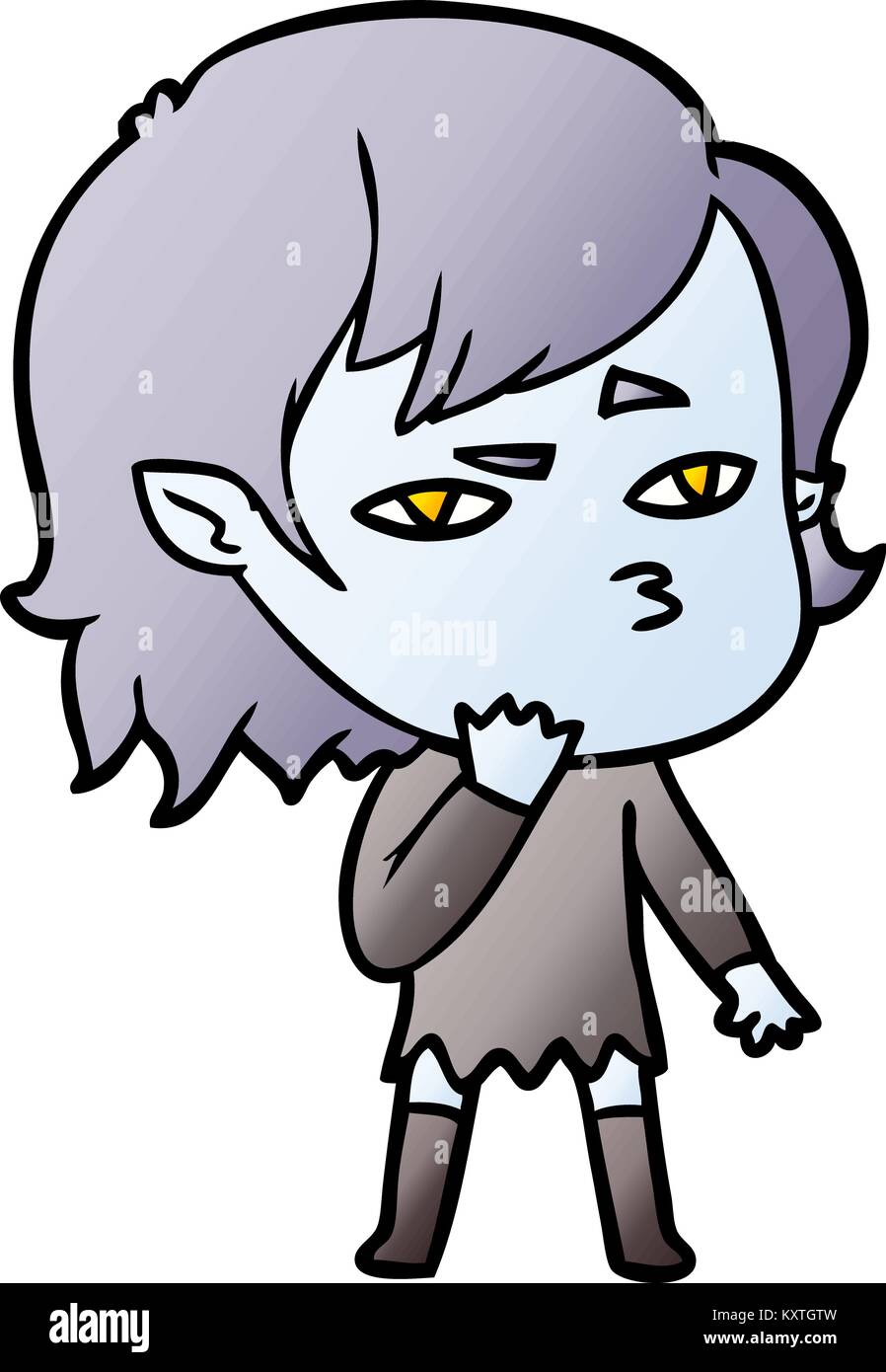 cartoon vampire girl Stock Vector Image & Art - Alamy