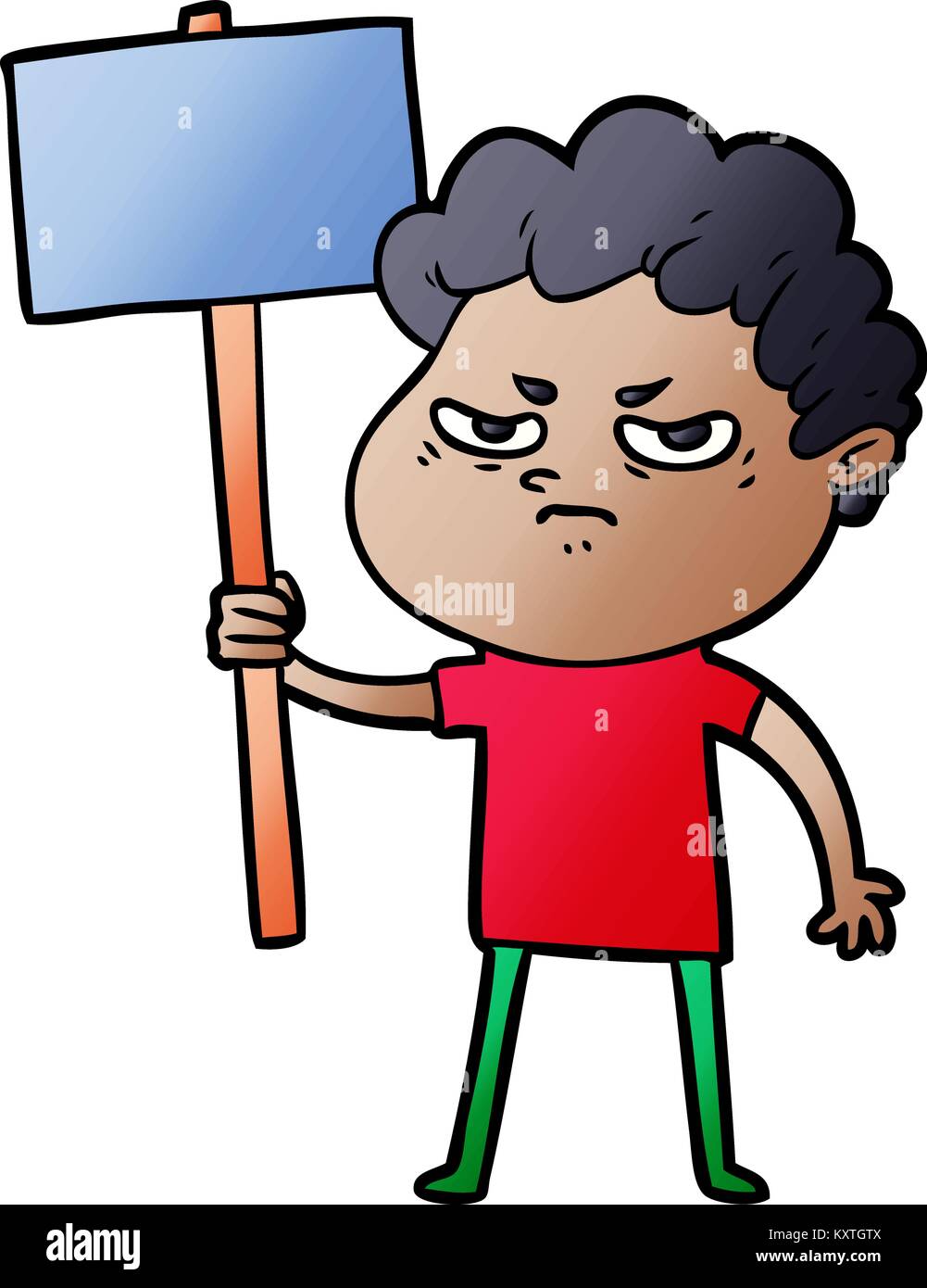cartoon angry man Stock Vector Image & Art - Alamy