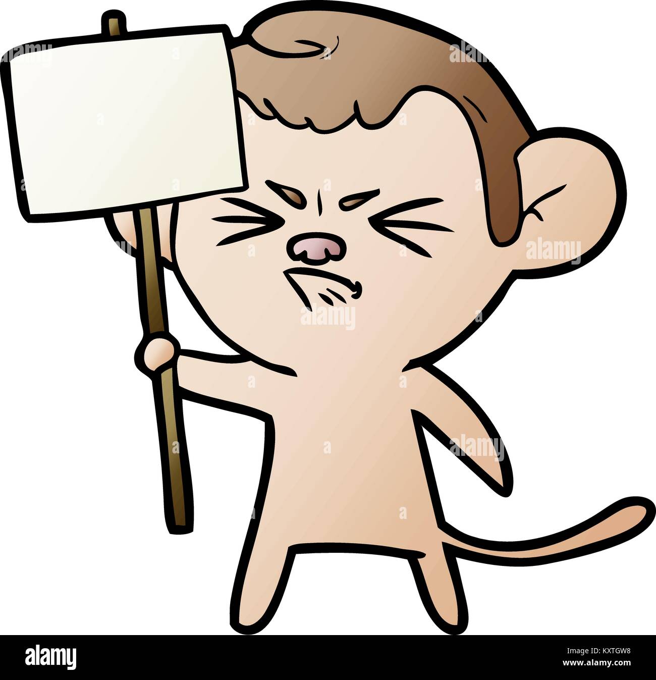 cartoon angry monkey Stock Vector Image & Art - Alamy