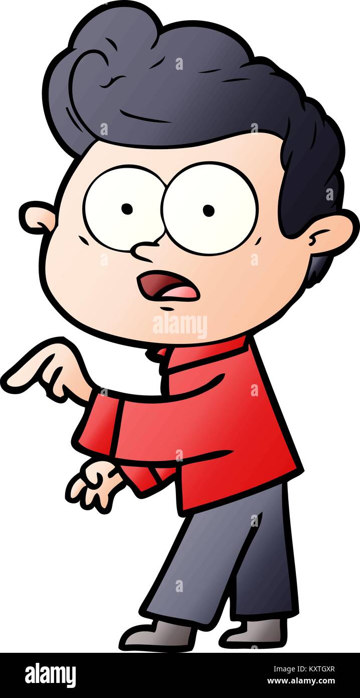 cartoon staring man Stock Vector Image & Art - Alamy