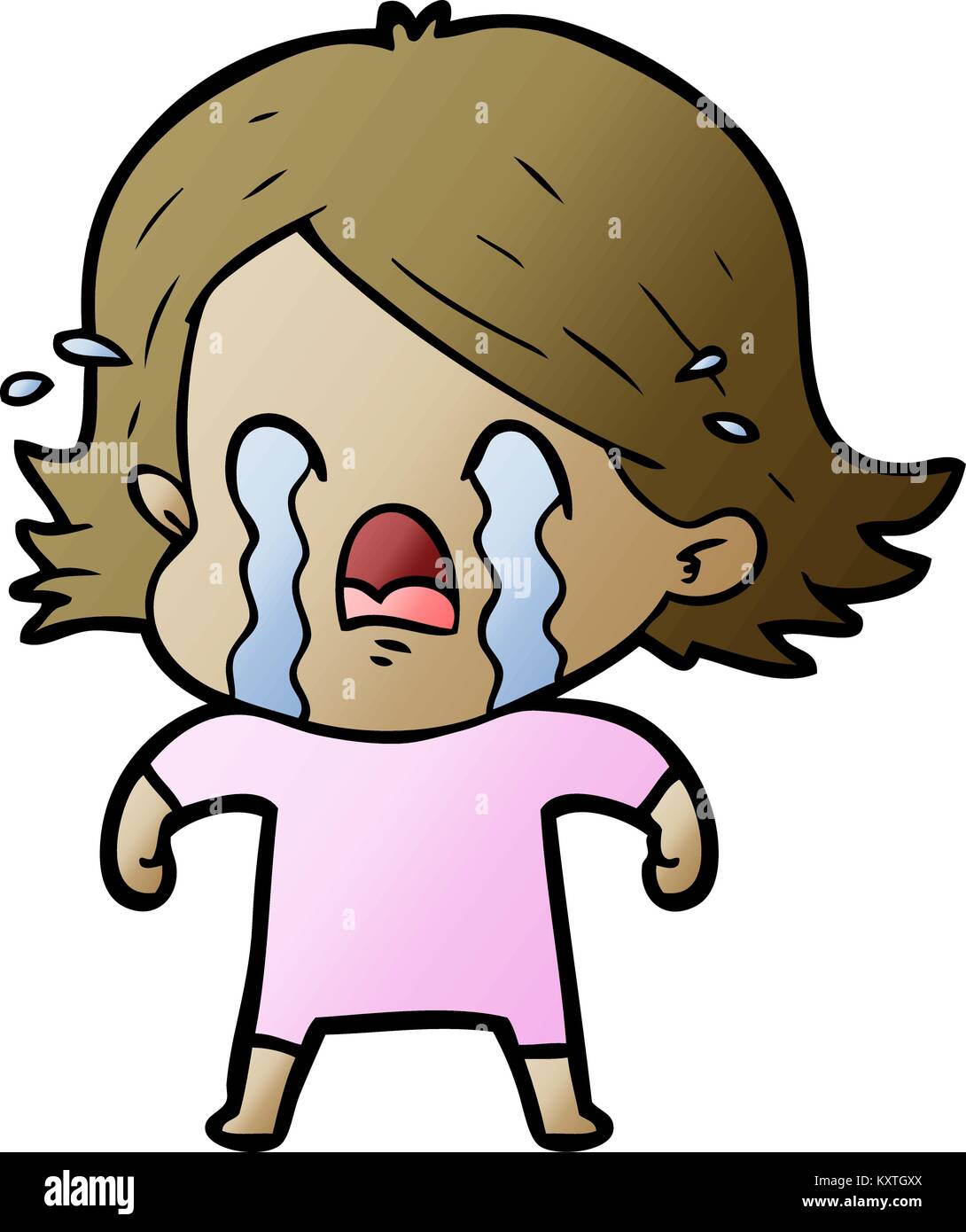 cartoon woman crying Stock Vector Image & Art - Alamy
