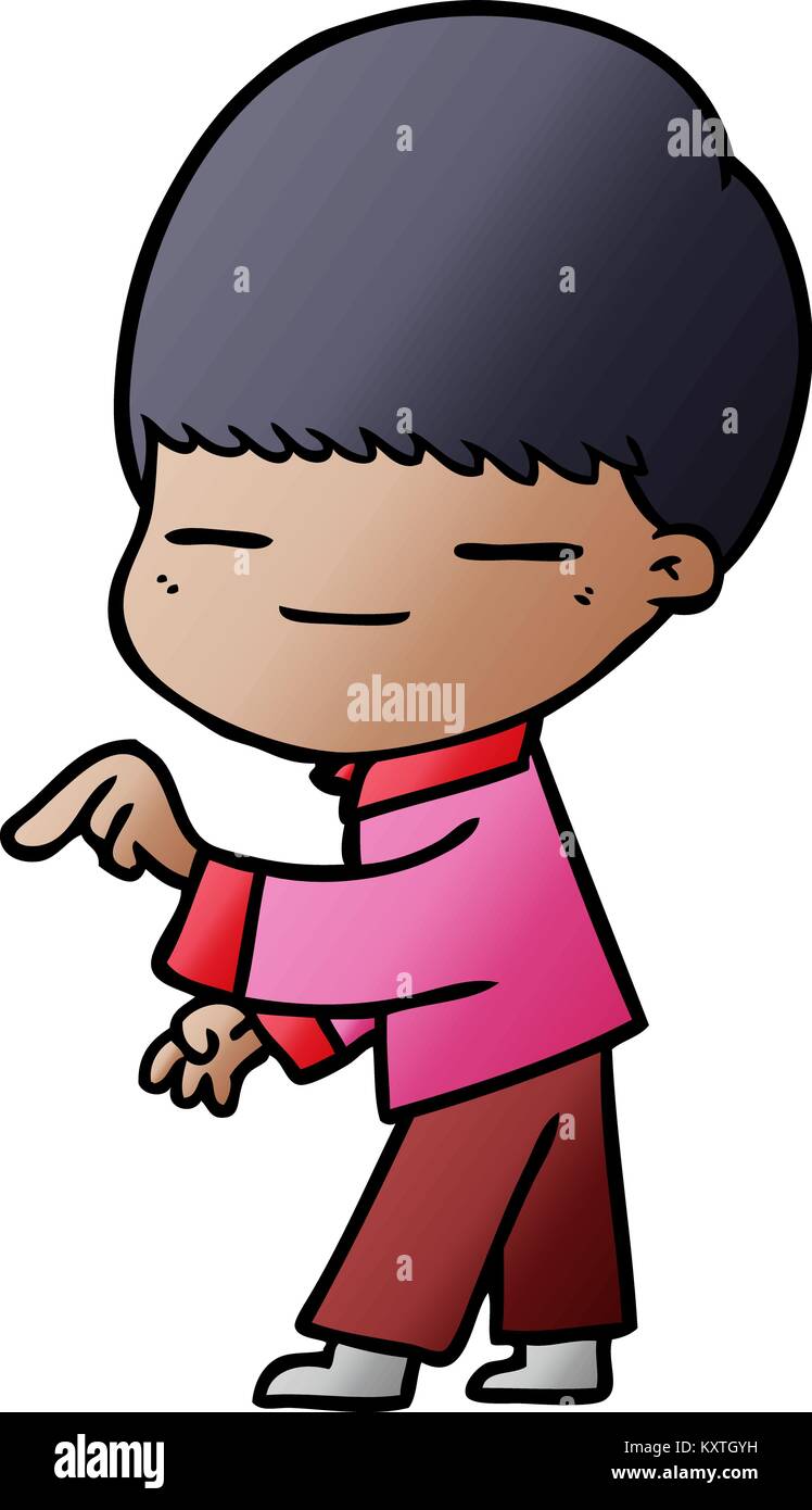 cartoon smug boy Stock Vector Image & Art - Alamy