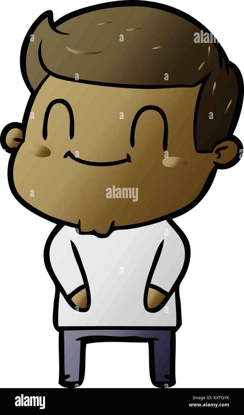 cartoon happy man Stock Vector Image & Art - Alamy
