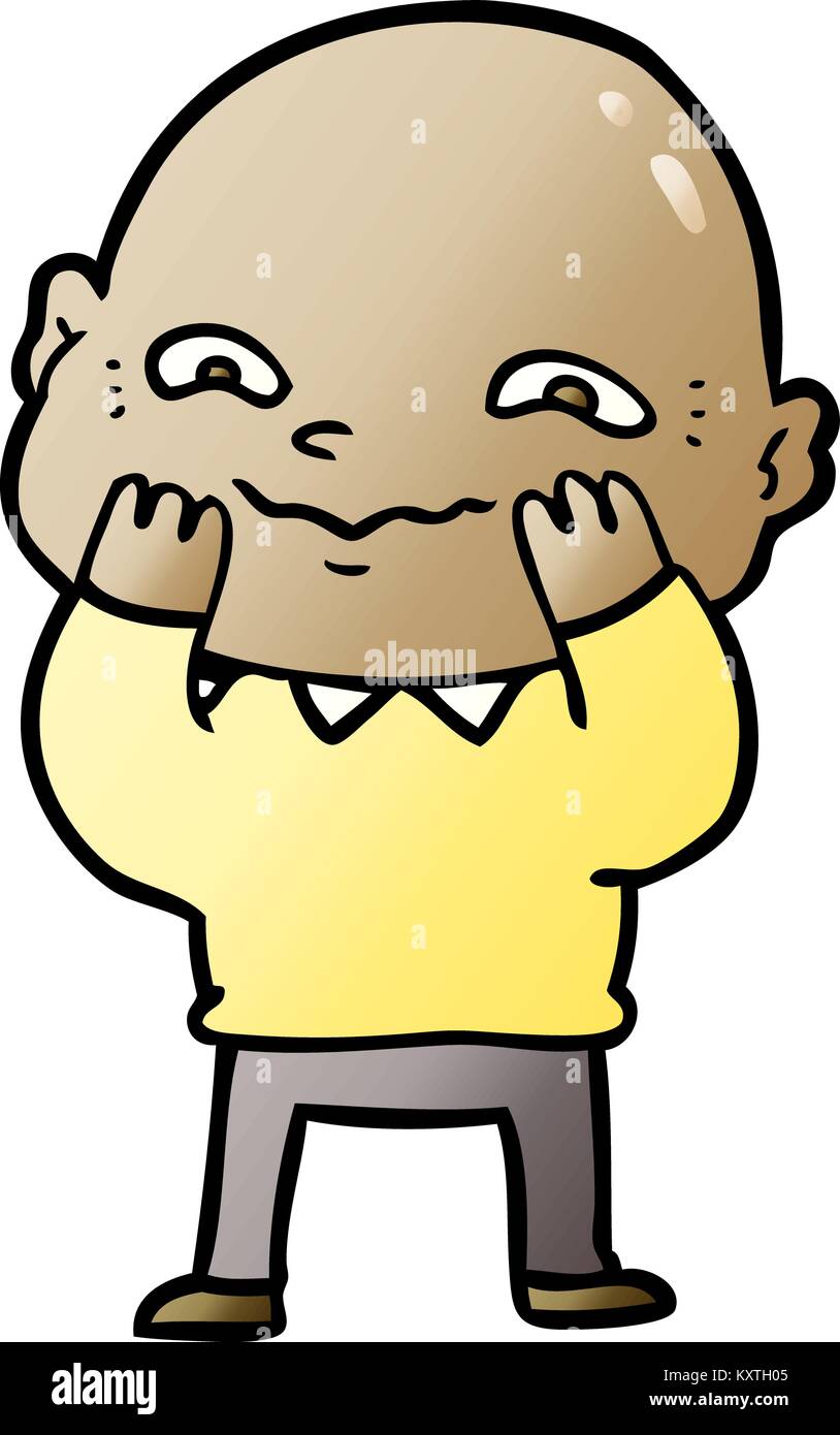 cartoon nervous man Stock Vector Image & Art - Alamy