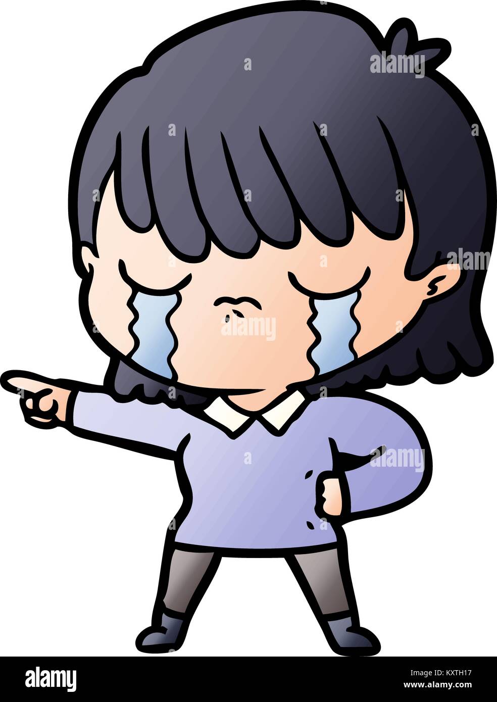 cartoon woman crying Stock Vector Image & Art - Alamy