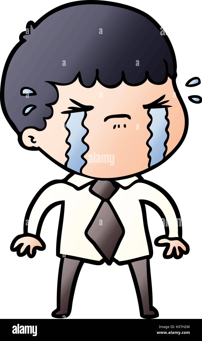 cartoon man crying Stock Vector Image & Art - Alamy