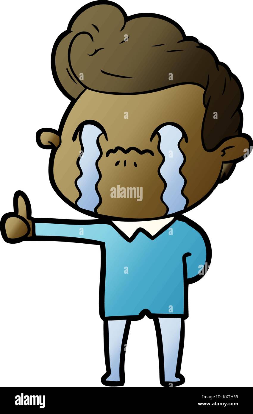 cartoon man crying Stock Vector Image & Art - Alamy