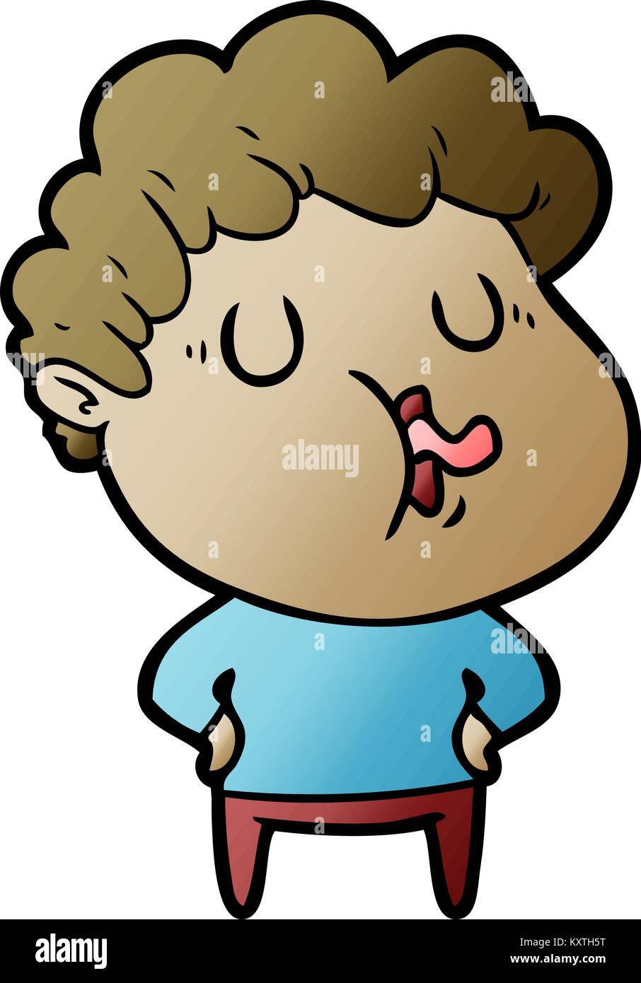 cartoon man singing Stock Vector Image & Art - Alamy