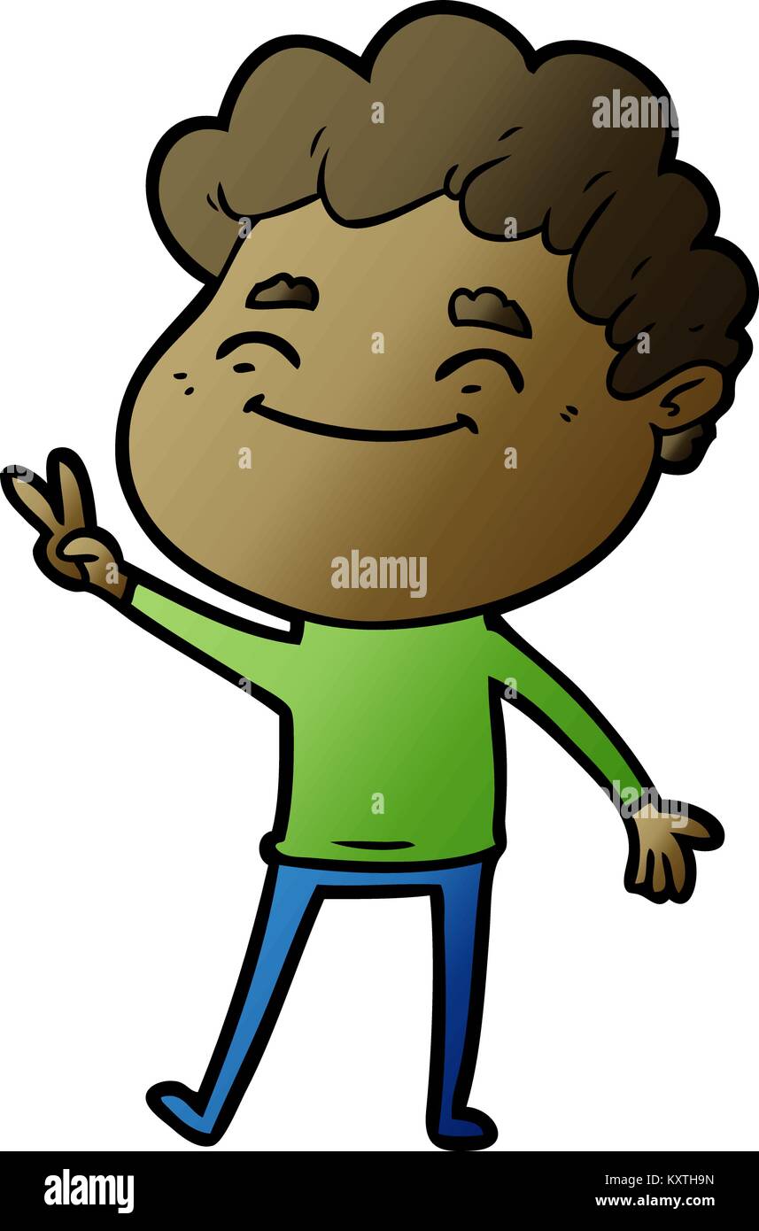 cartoon friendly man Stock Vector Image & Art - Alamy