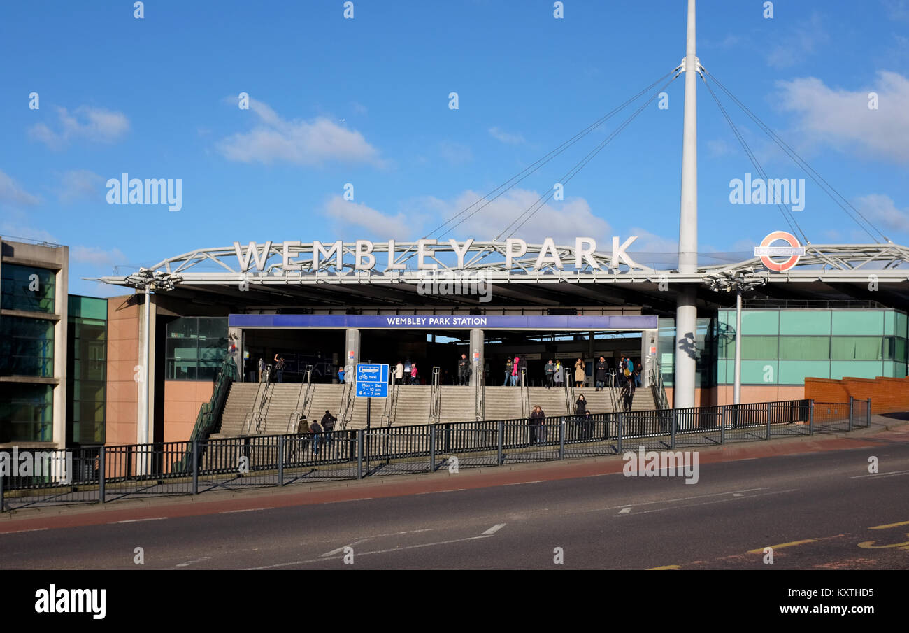 Wembley Park Underground Railway Station in London UK Stock Photo - Alamy