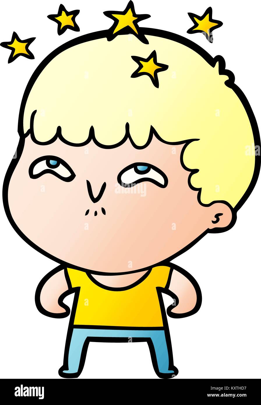 cartoon amazed boy Stock Vector Image & Art - Alamy