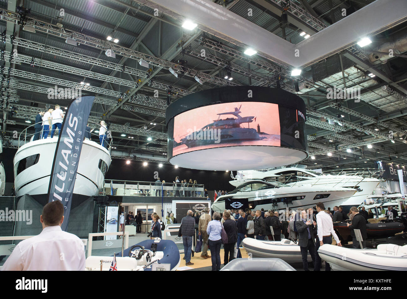 10th Jan 2018. The five day London Boat Show opens at ExCel Stock Photo ...