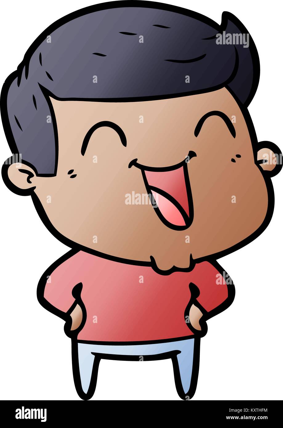 cartoon man laughing Stock Vector Image & Art - Alamy